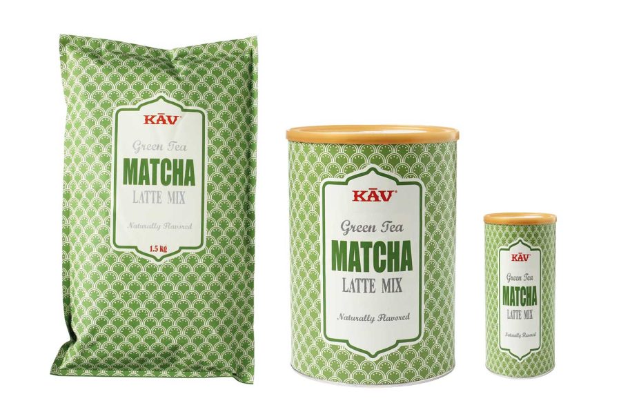 KAV Matcha Latte green te mix (3 størrelser) - Kaffeexpressen